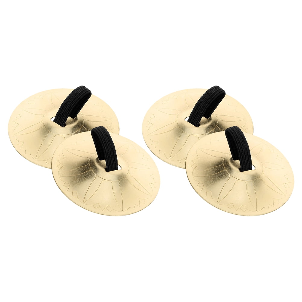PTOOTP Belly Cymbals, Copper and Nylon, Golden, Versatile Use, 2Pairs ...
