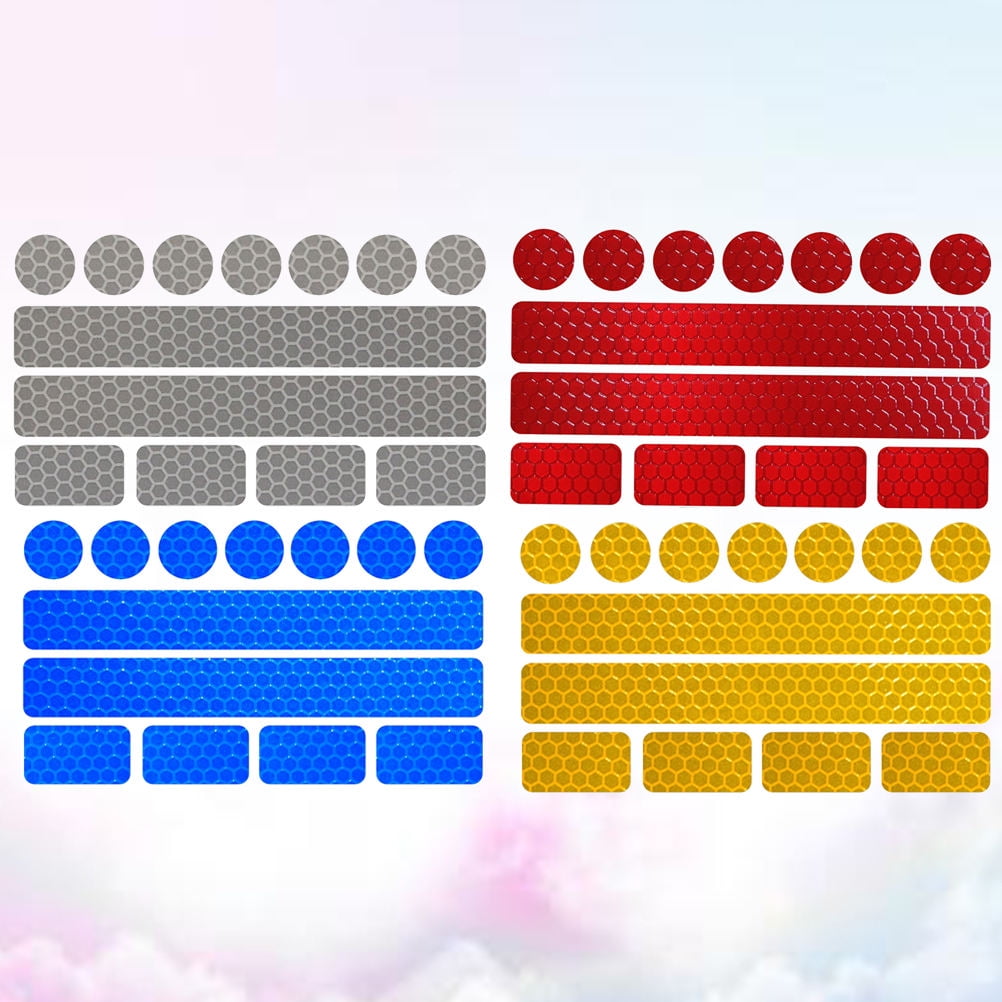 PTOOTP 4pcs High-Visibility Reflective Stickers Night Safety - Walmart.com