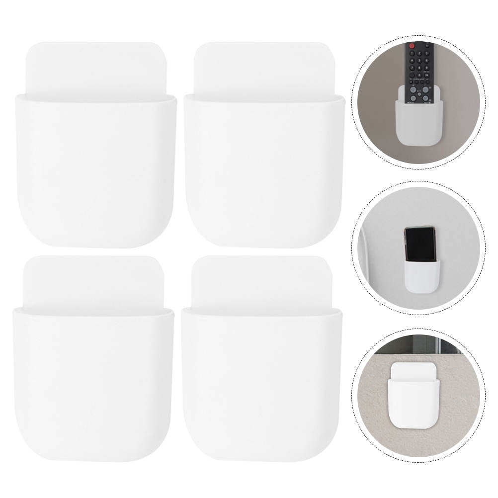 PTOOTP Storage Wall Mount Remote Holder White ABS 4Set - Walmart.com