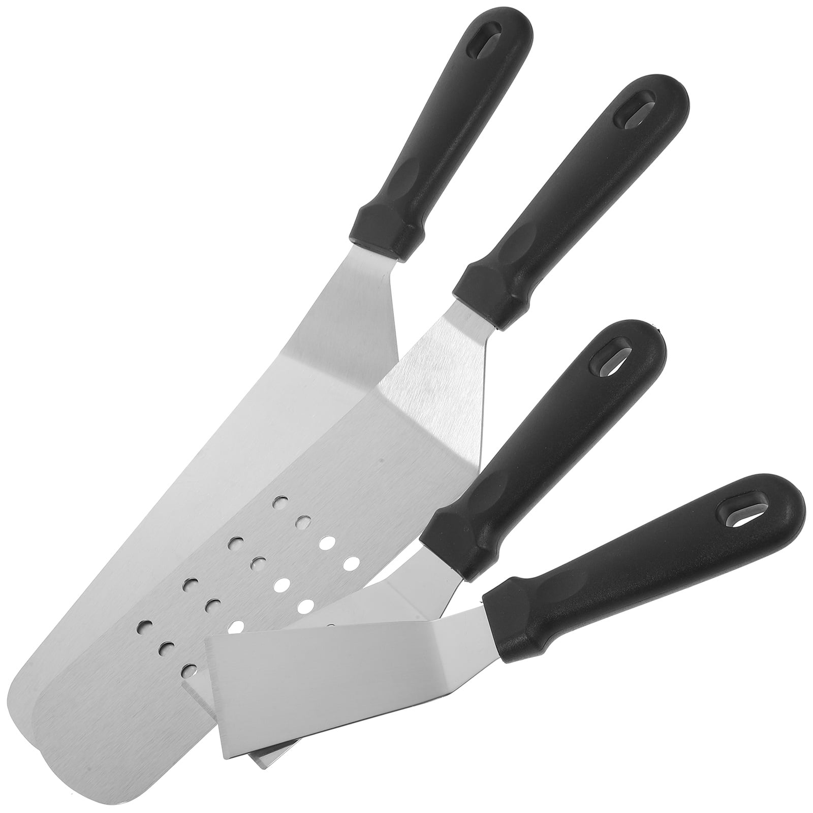 PTOOTP 4-Piece Kitchen Spatula Set Large 14.4x2.8x2.6in Non-Stick ...