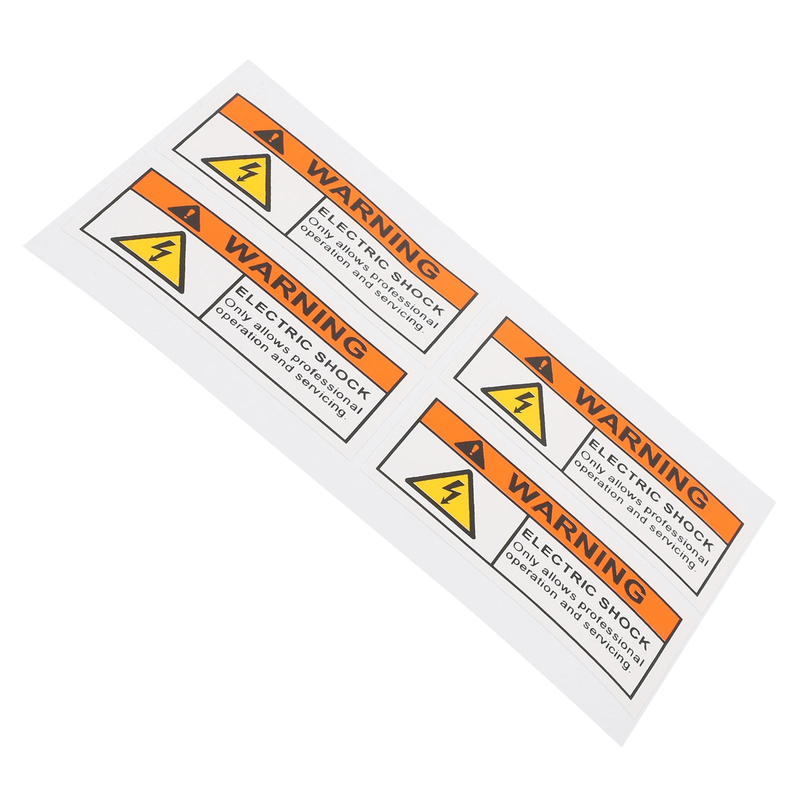 PTOOTP 4Pcs Warning Signs for Property with Shock Danger Labels for ...