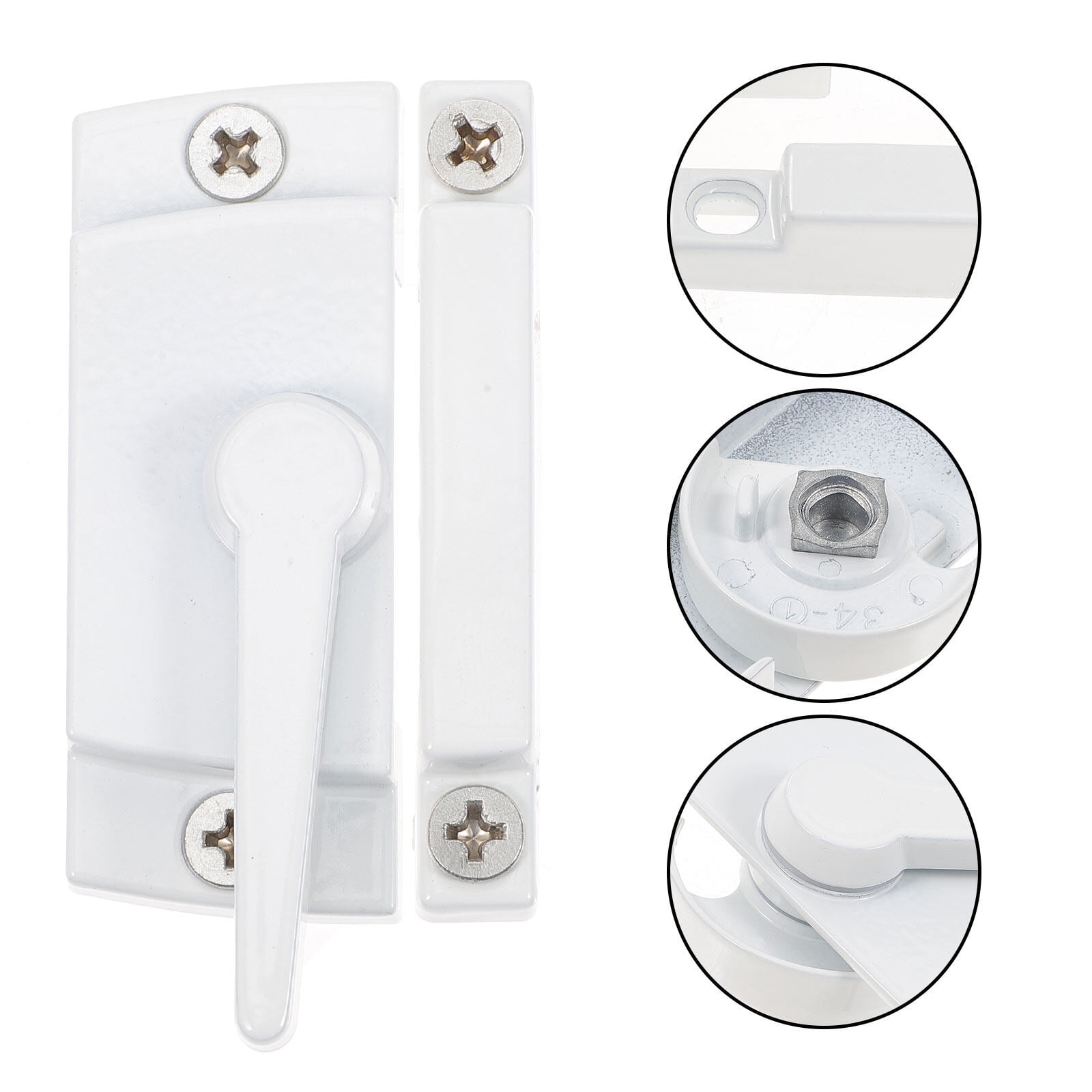 PTOOTP 4Pcs White Window Sash Locks for Sliding Doors and Windows ...