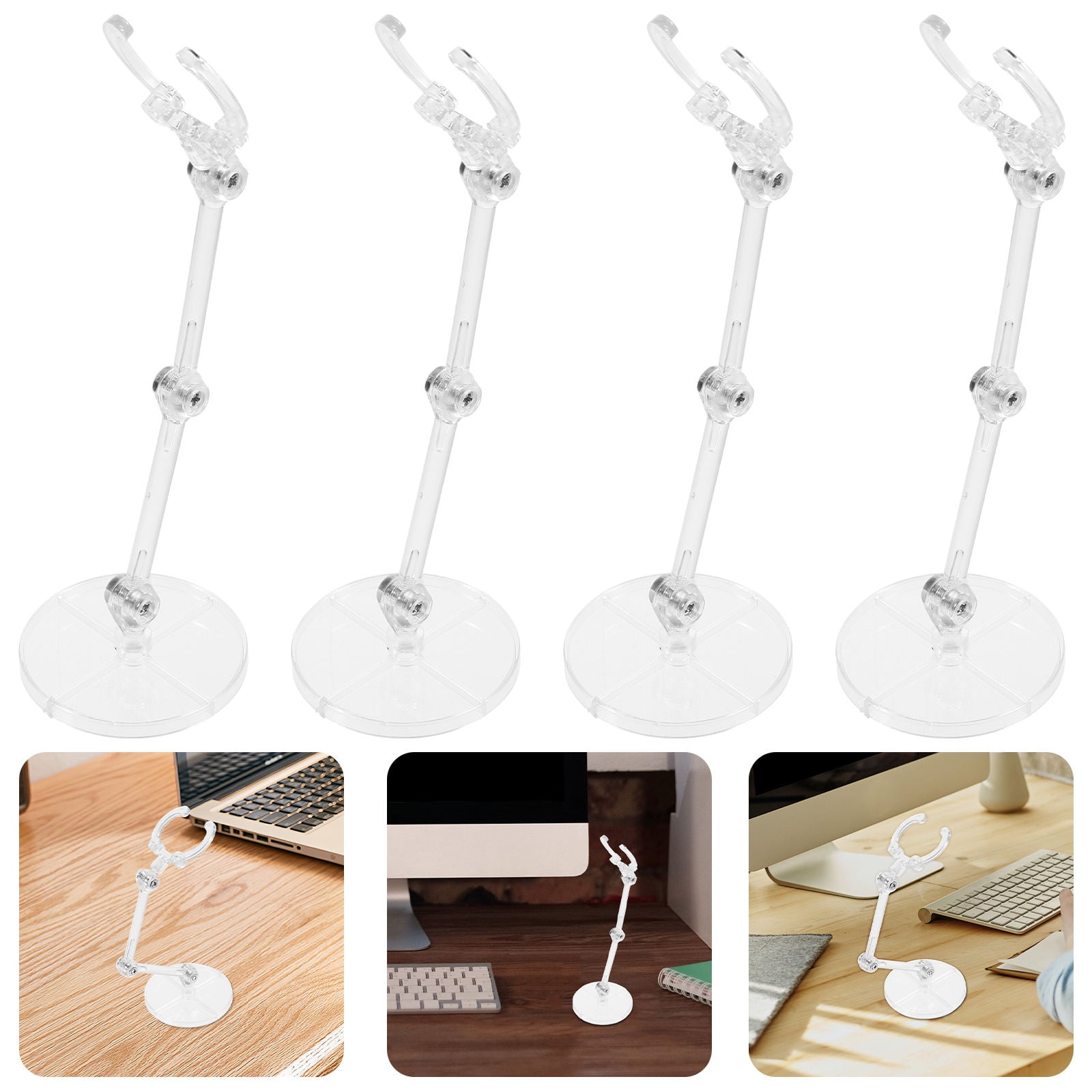 PTOOTP 4Set Action Figure Stand for Collectors Plastic Figure Holder ...