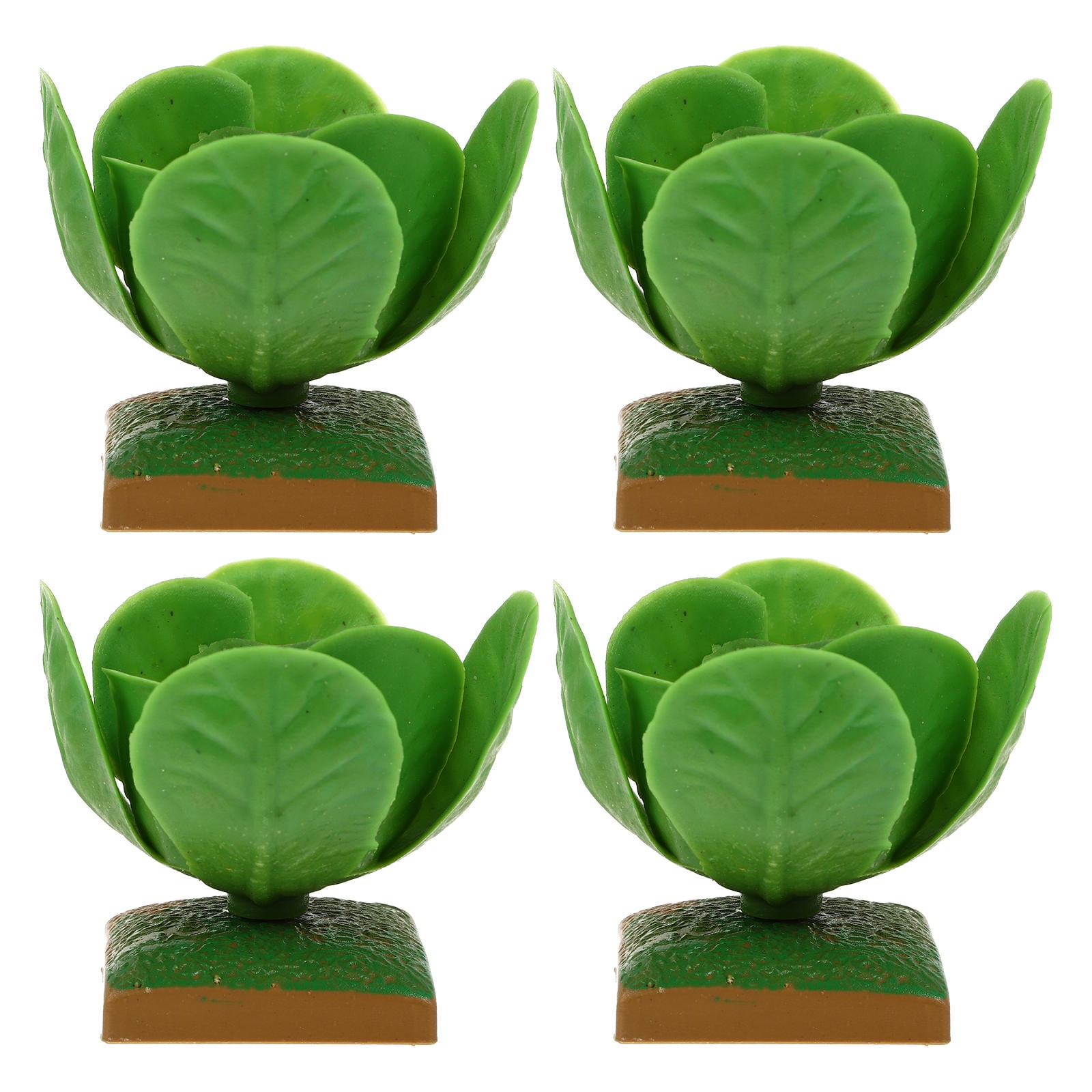 PTOOTP 4Set Cabbage Figurine Simulation Veg Model Toys Green Plastic ...