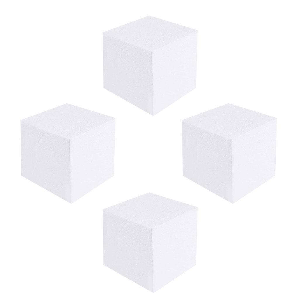 PTOOTP Polystyrene Square Block Foam Artists White Cake Display Wedding ...
