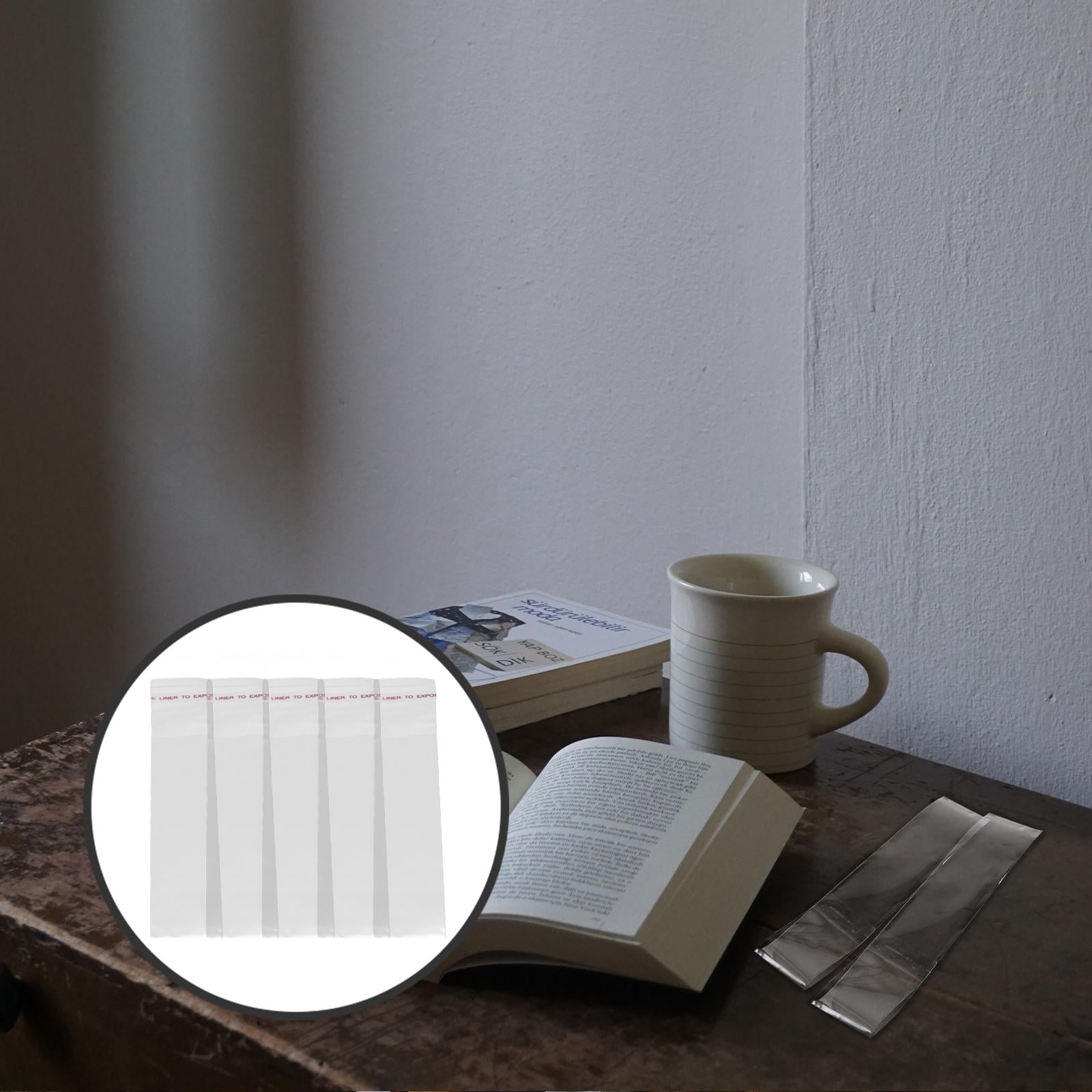 PTOOTP Multi-Functional Clear Long Self-Adhesive Bags for Toothbrushes ...