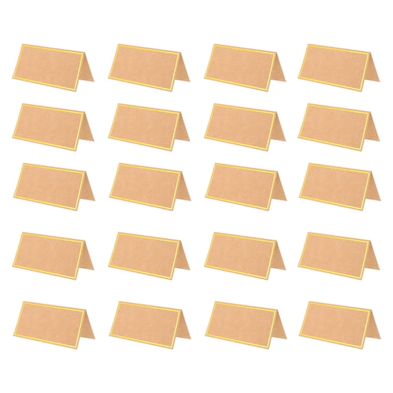 PTOOTP 50-Pack Elegant Table Place Cards for Guest Name Writing ...