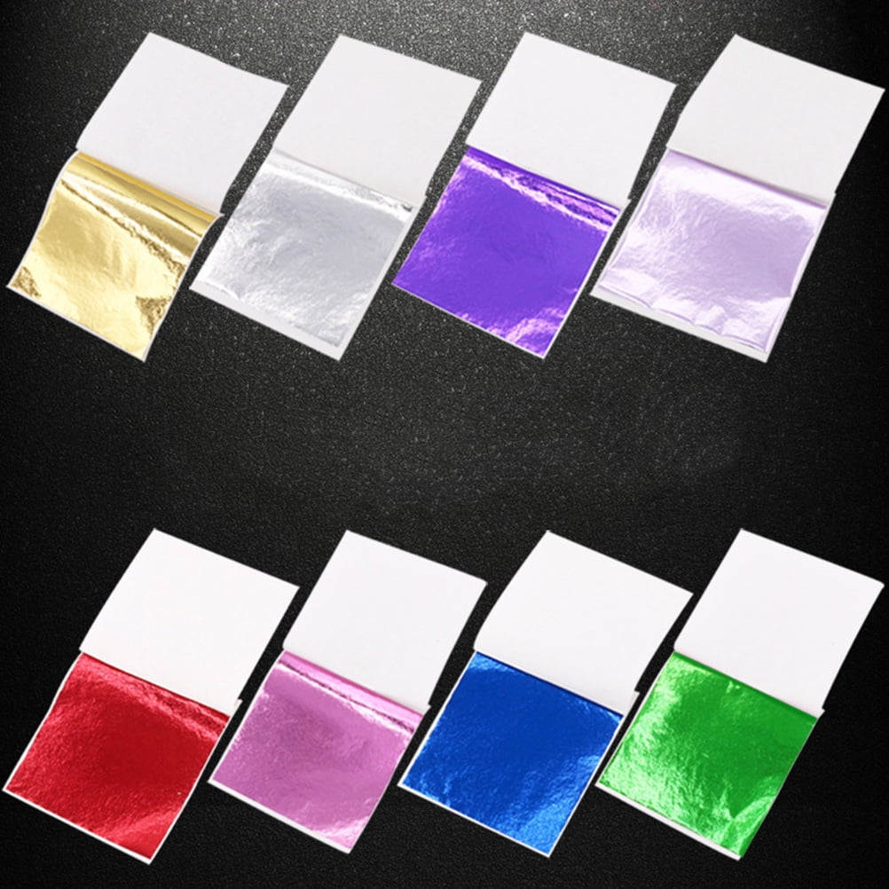 PTOOTP 50Pcs Sparkling Gold Foil Paint Imitation for Art Projects and ...