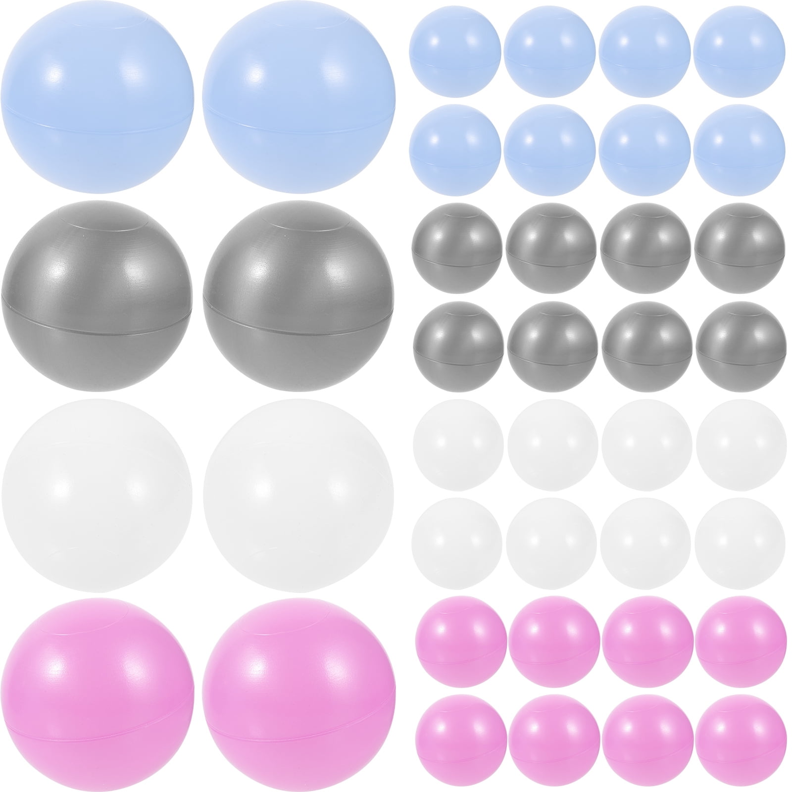 PTOOTP 50pcs Food Grade Ocean Balls For Crush Round Design For Pits And ...
