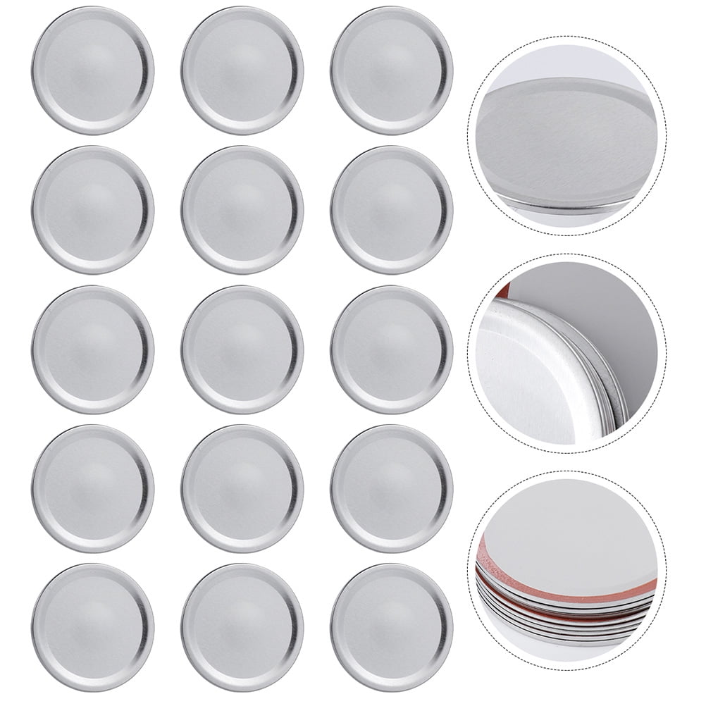 PTOOTP 54Pcs Tinplate Mason Can Lids Covers for Isolating Contents ...