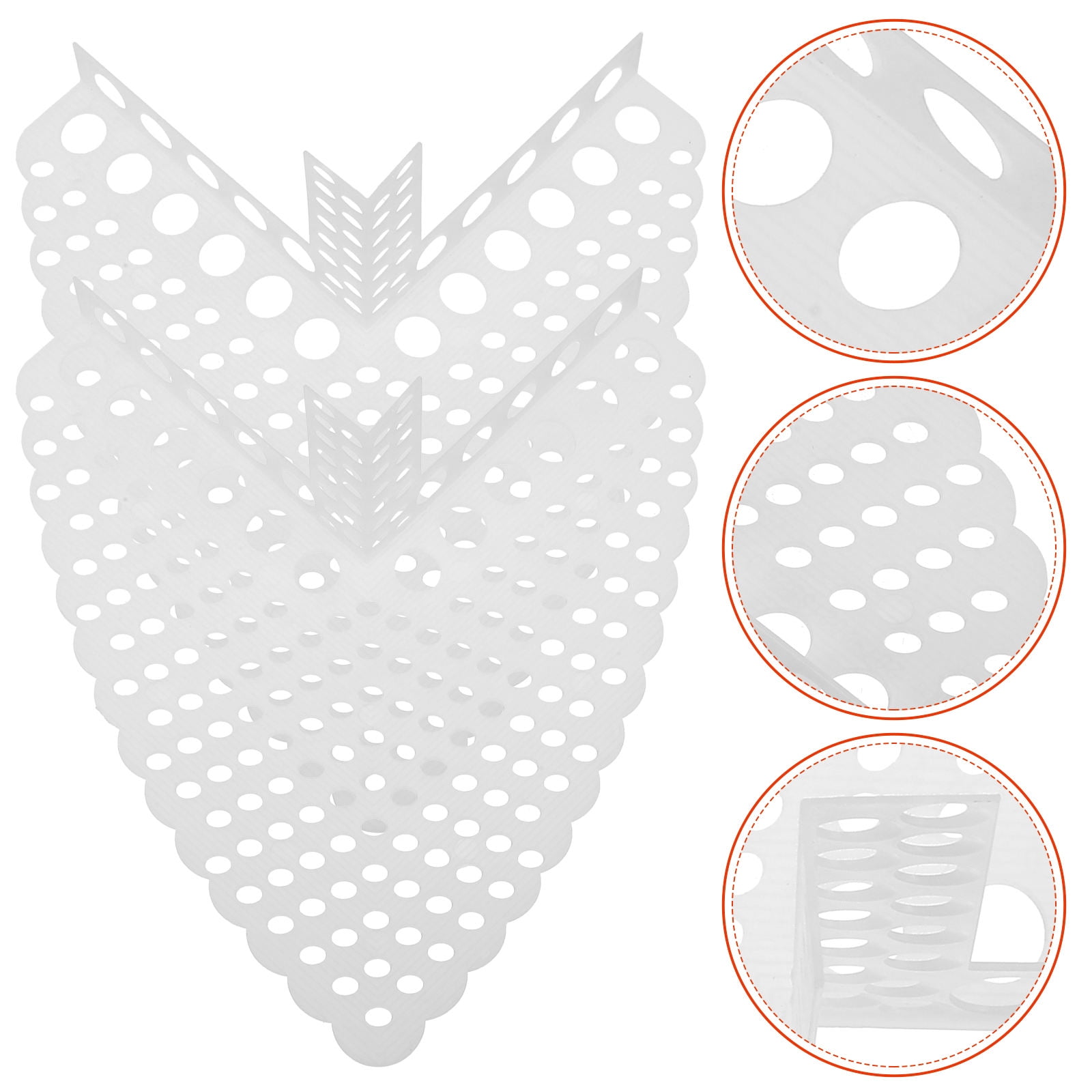PTOOTP 5Pack Crack Prevention Wall Corner Guard PE White for DIY ...