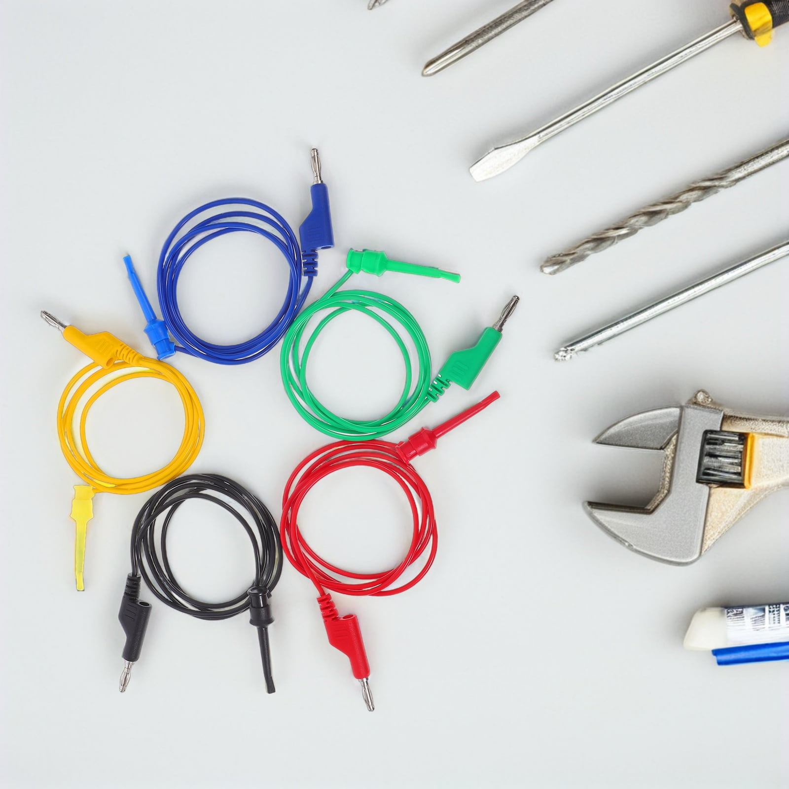 PTOOTP PVC Test Leads Assorted Color High Conductivity Durable ...