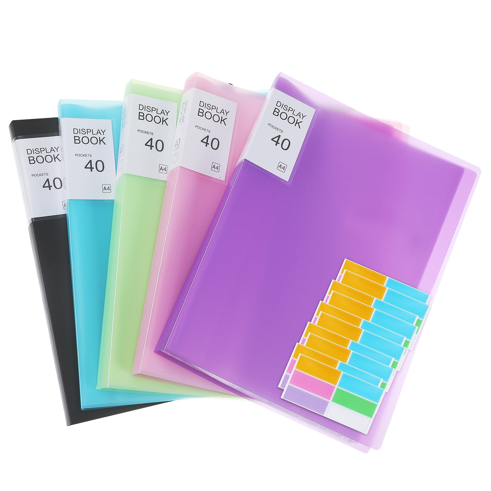 PTOOTP Plastic Portfolio Folders PP Multipurpose Document Organizer for ...