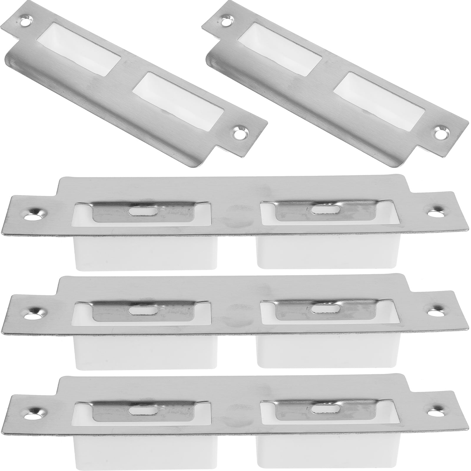PTOOTP 5pcs Reinforced Door Lock Security Plate Stainless Steel ...