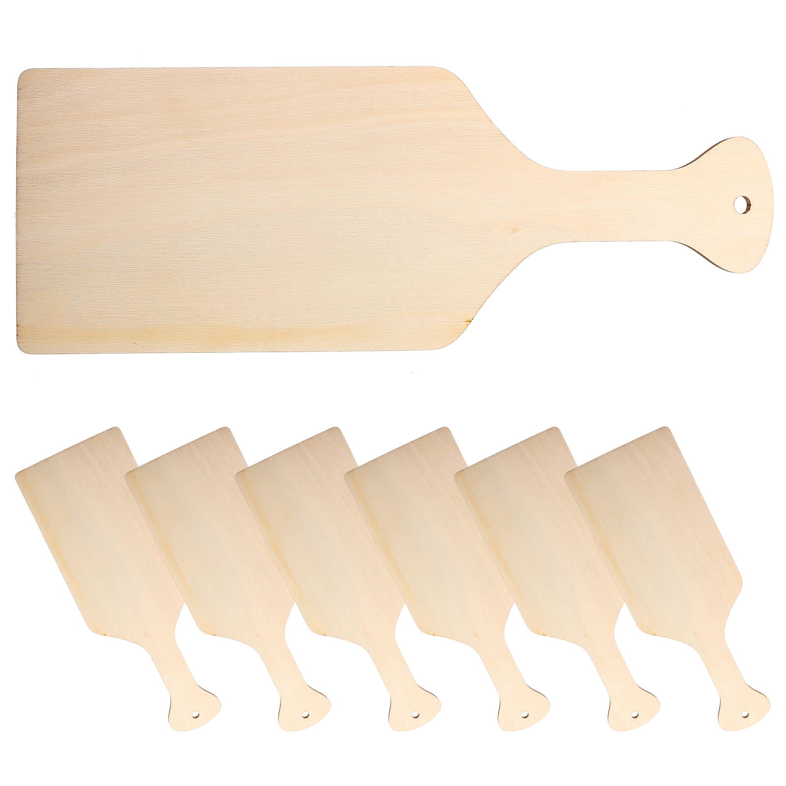 PTOOTP 6pcs DIY Wood Craft Cutting Board Unfinished for Kitchen Decor ...