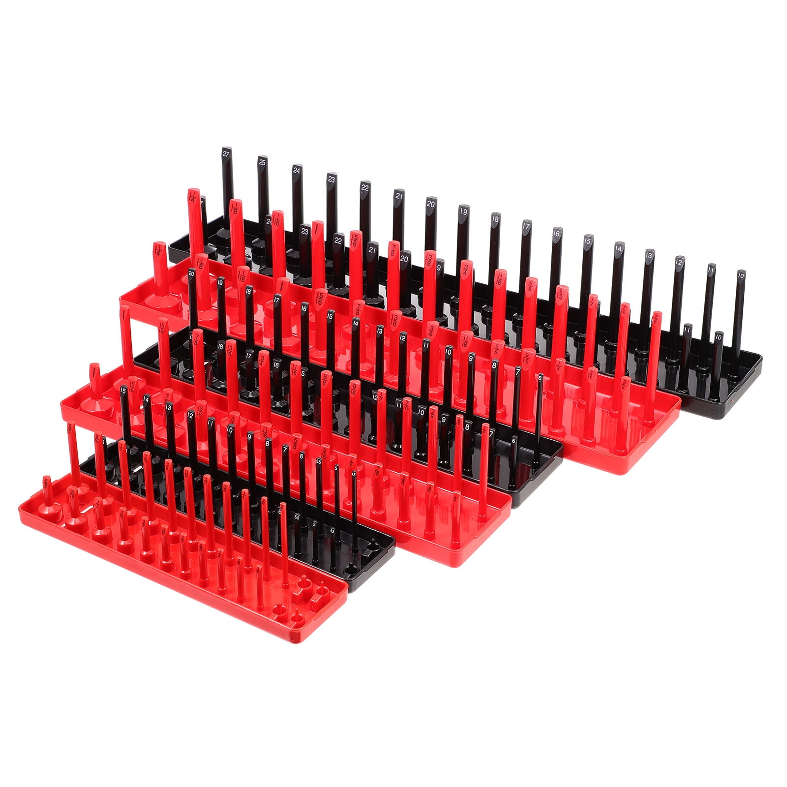 PTOOTP 6-Piece Socket Organizer Set with Assorted Colors for Toolbox ...