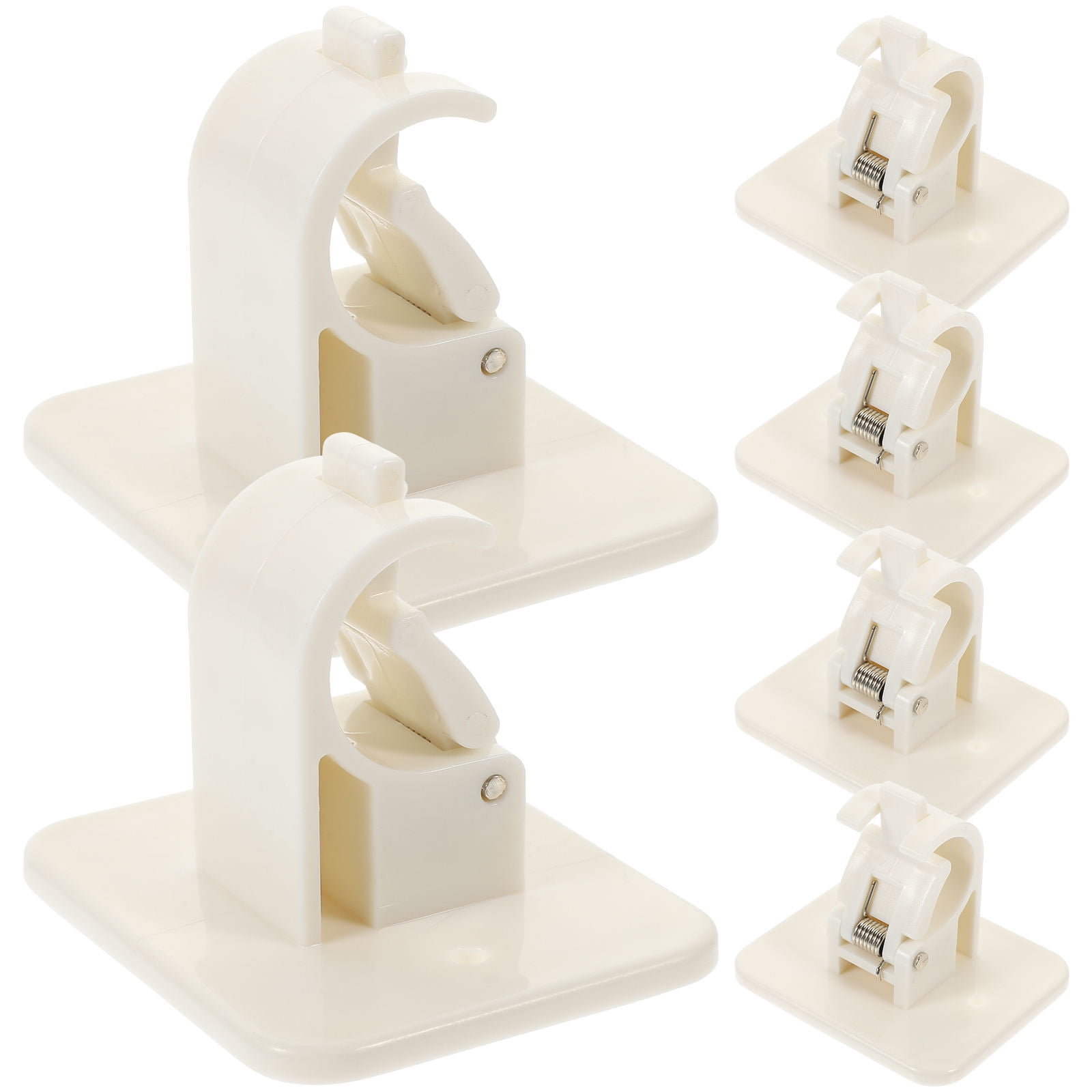 PTOOTP 6Pcs Universal Curtain Rod Holders with Square Clip Design for ...