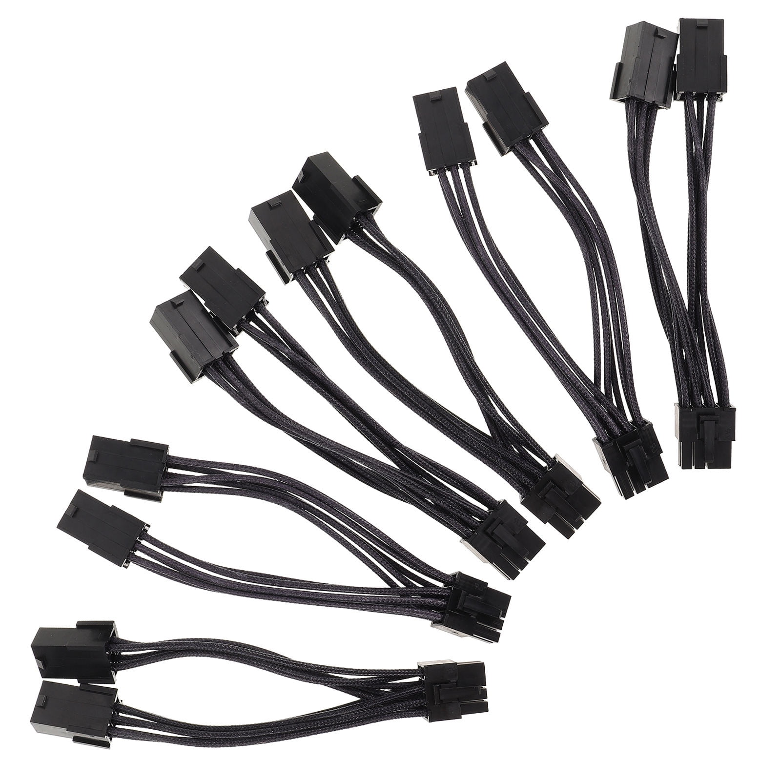 PTOOTP 6Pcs GPU Power Connector Cables Black Nylon Power Cable for ...