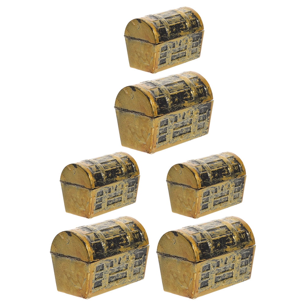 PTOOTP Miniature Vintage Treasure Chest Models Plastic 6Pcs - Walmart.com