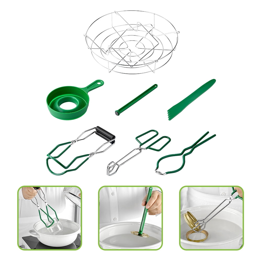 PTOOTP 7-Piece Green Stainless Steel Canning Tools Set for Home ...