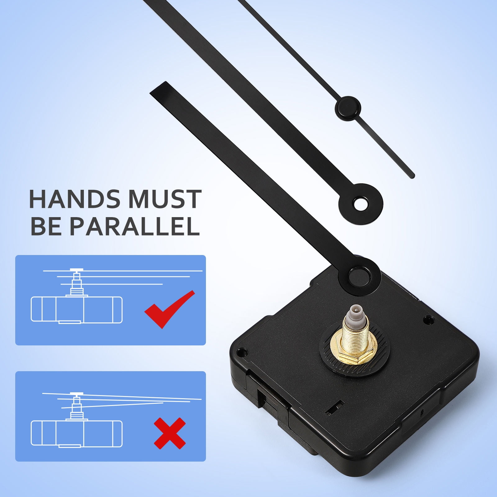 PTOOTP 8 Sets of Clock Movement Mechanisms with Quartz for Simple ...