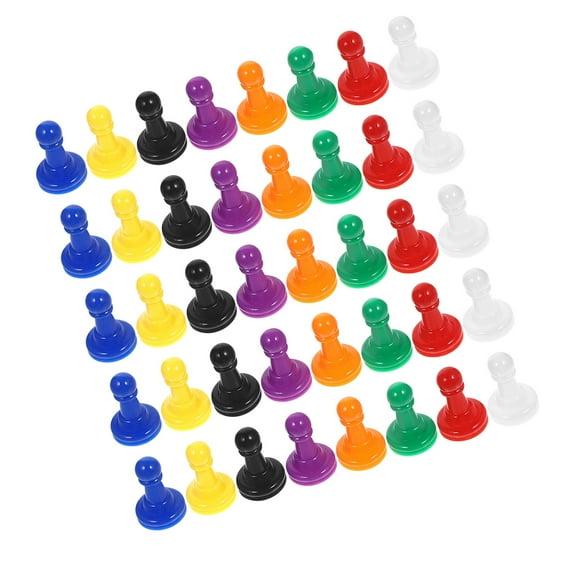 PTOOTP 80 Pcs Plastic Game Pieces for Board Games Chess Pieces ...
