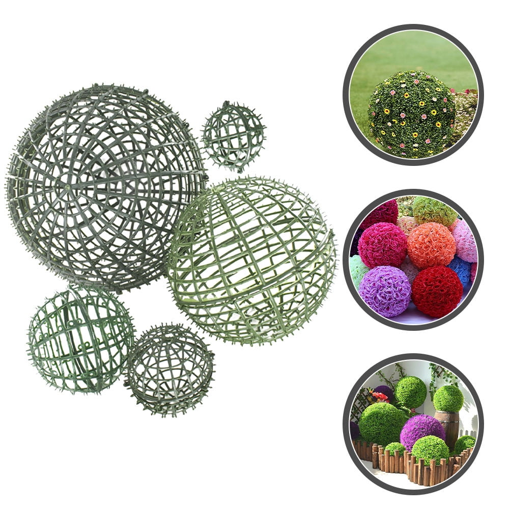 PTOOTP Ball Support Frame Grass Ball Ornament Rack Plastic 5Pcs Green ...
