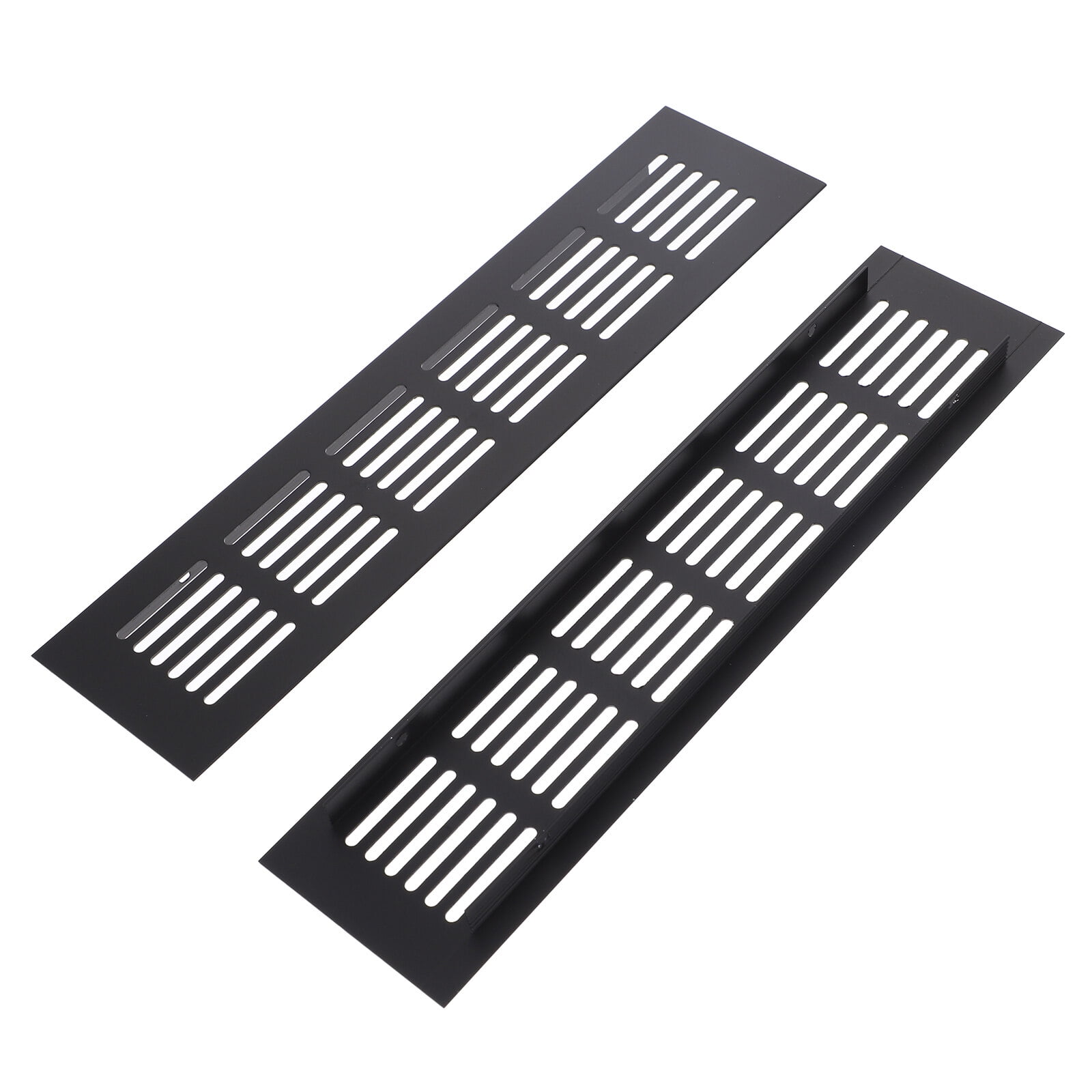PTOOTP Black Aluminum Wardrobe Vent Cover Mesh Design for Cabinet Air ...