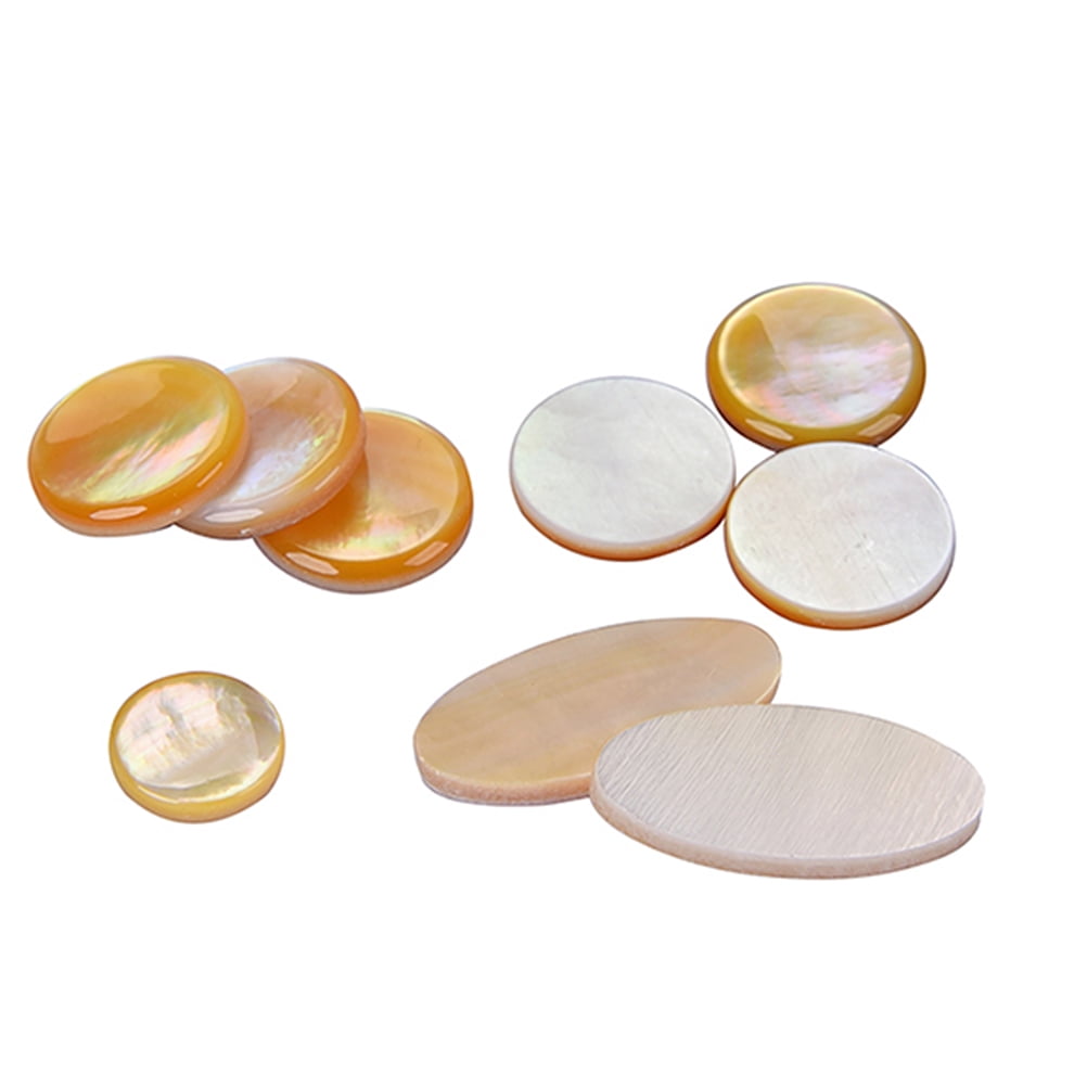 PTOOTP 9Pcs/Set Alto Saxophone Key Covers Part Accessory Round Yellow ...