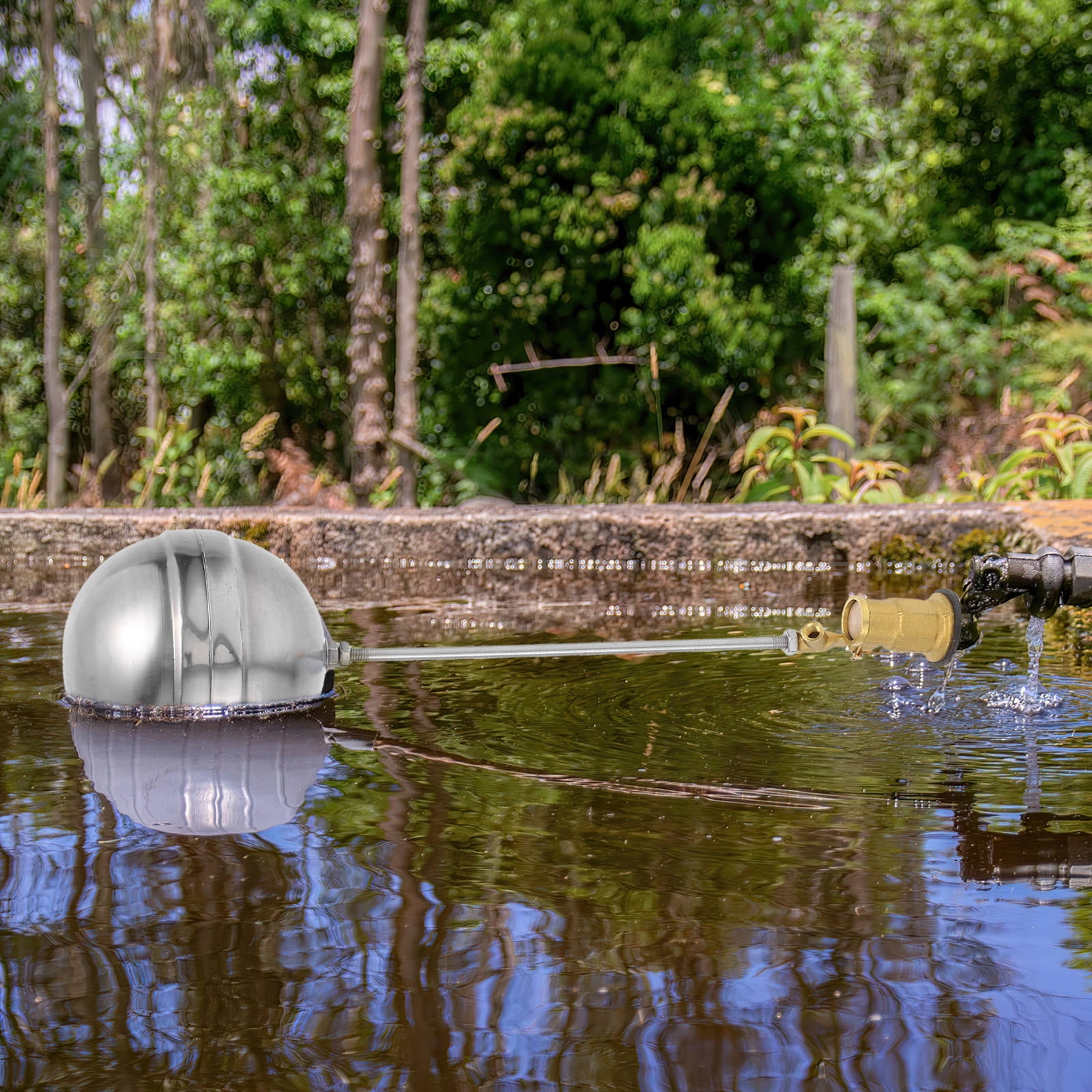 PTOOTP Adjustable Water Level Float Valve Durable Brass Stainless Steel ...