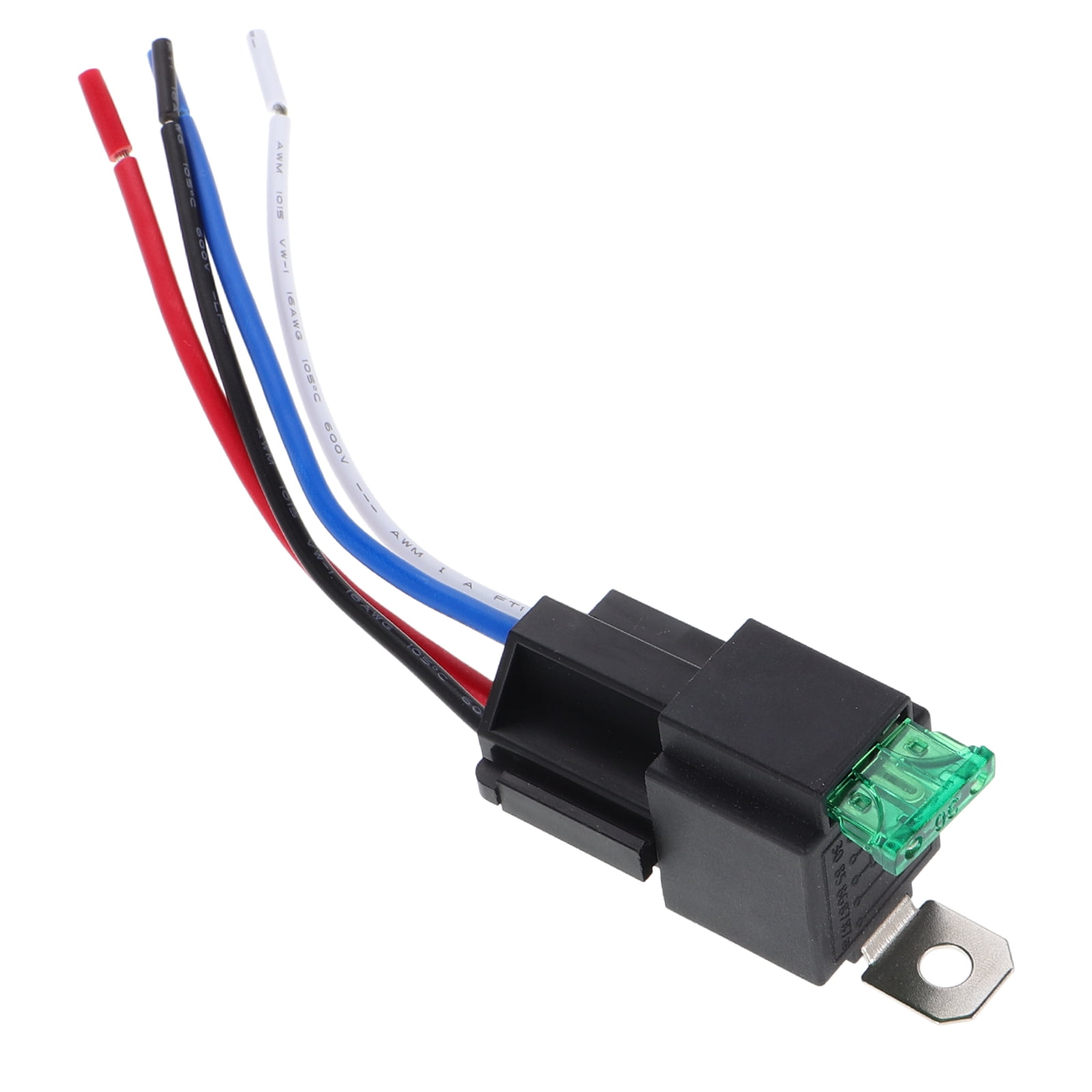 PTOOTP Fused Relay Automotive Relay Plastic Car Electrical 1 Set ...