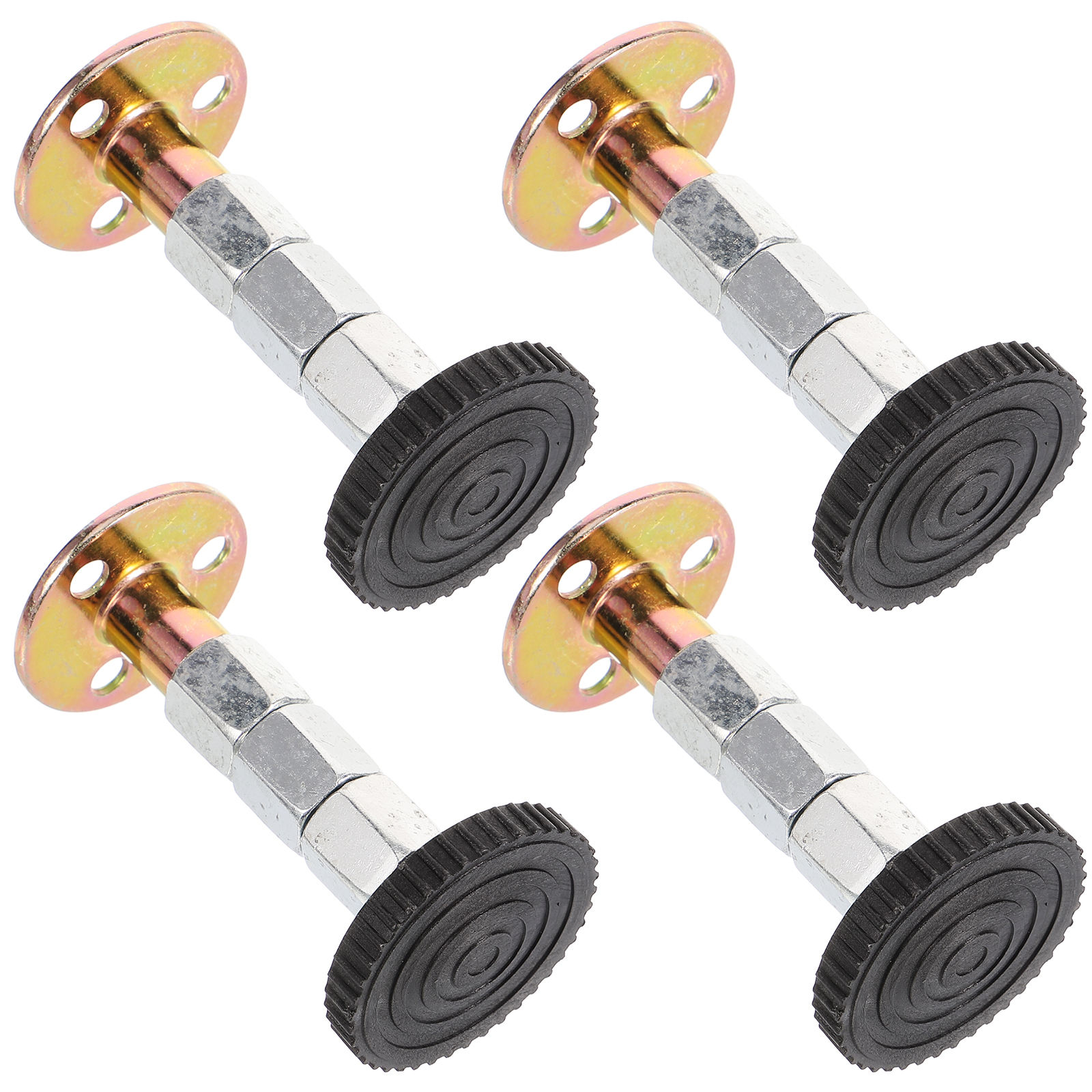 PTOOTP 4pcs Headboard Fixings Stainless Steel Bed Bumper Anti Collision ...