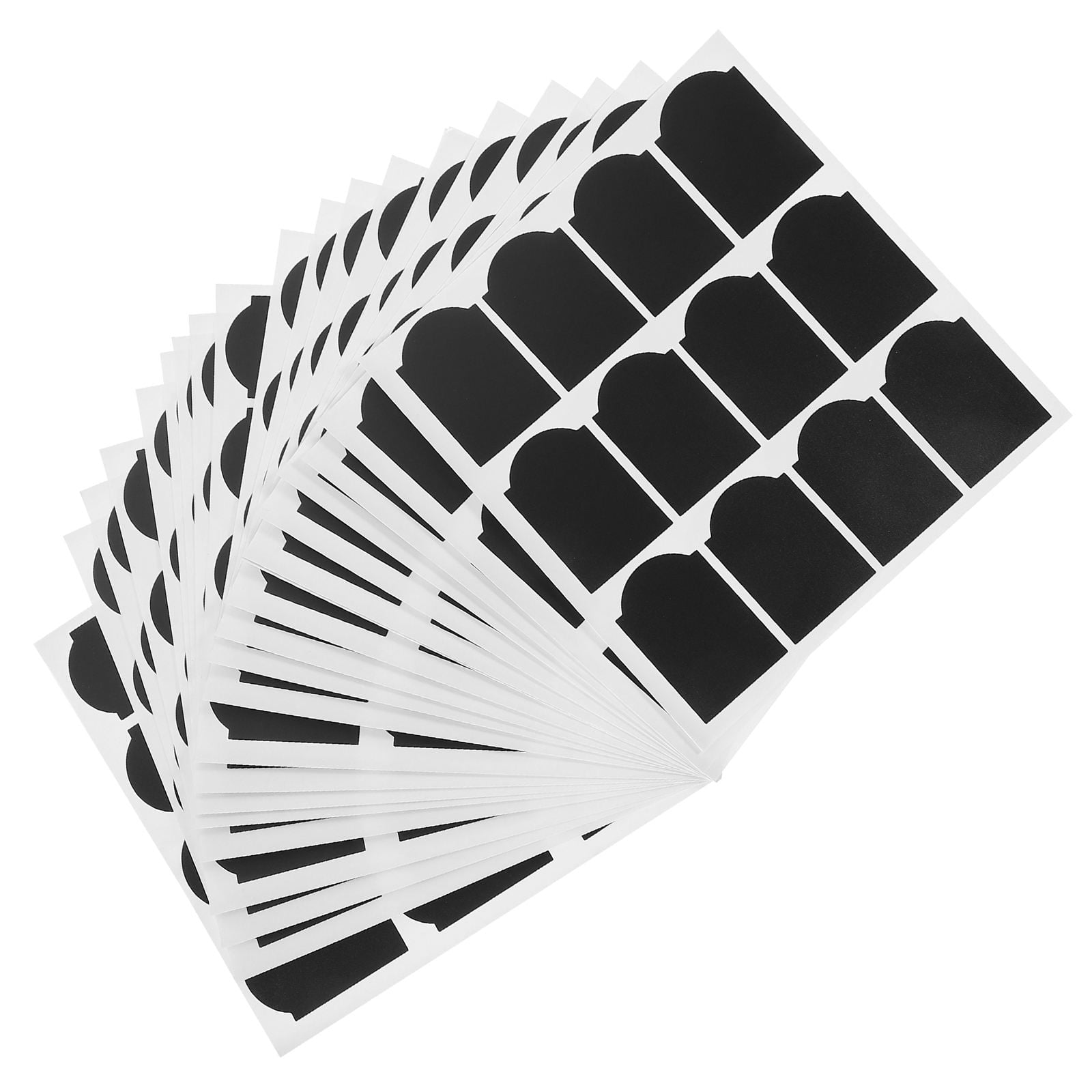 PTOOTP Black Dry Erase Labels 20 Sheets 12 Pieces Each Sheet for ...