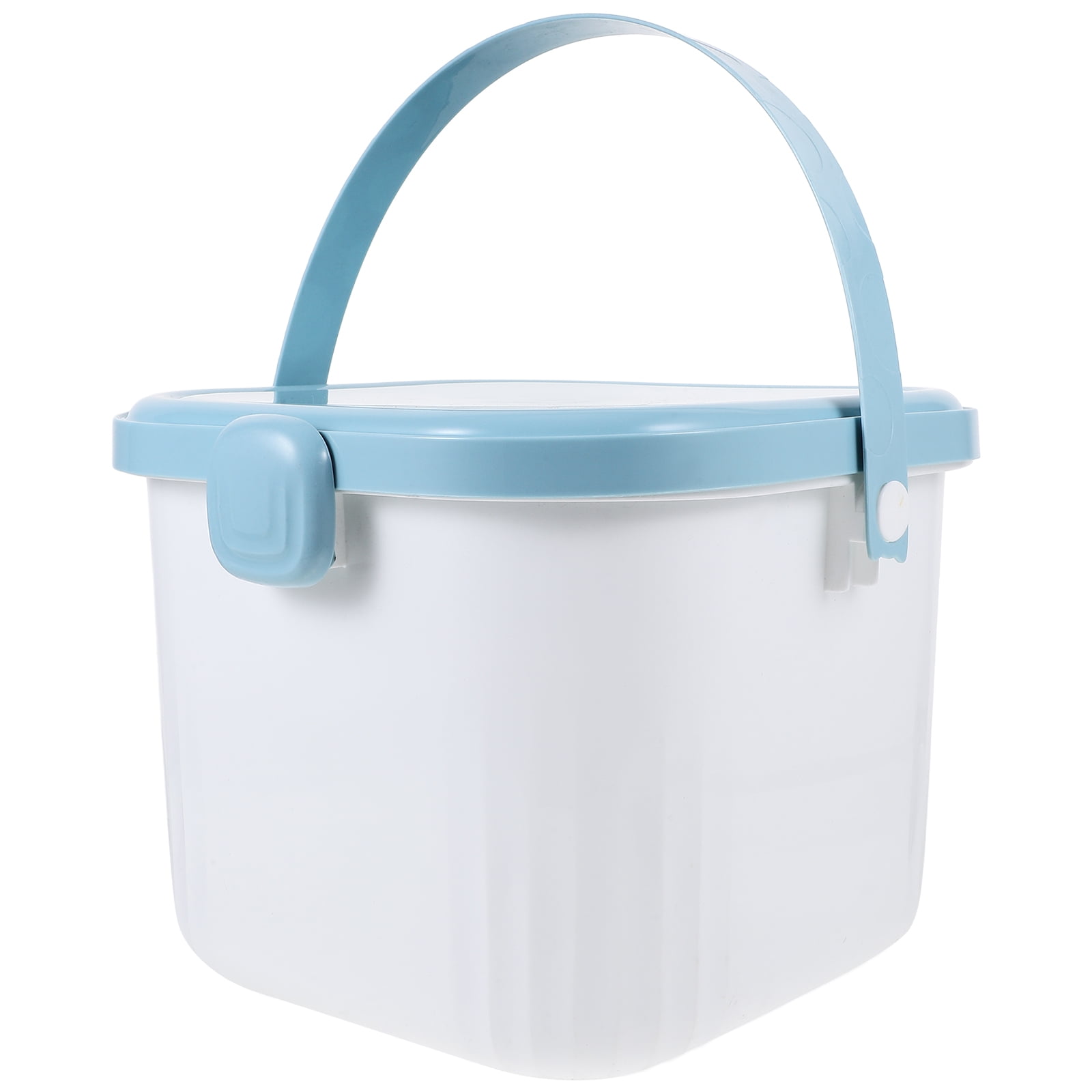 PTOOTP Blue PP Rectangular Toy Storage Organizer Large Capacity Easy to ...