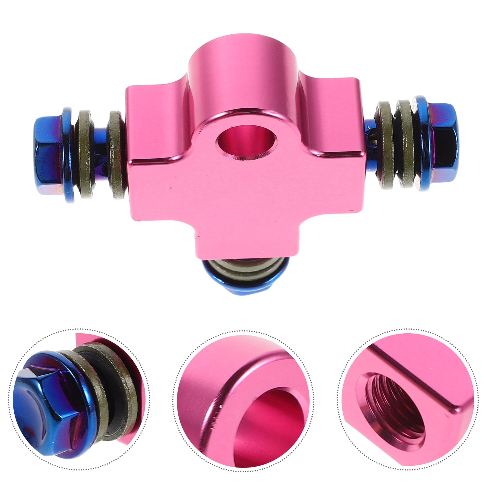 PTOOTP motorcycle brake oil pipe connector brake line tee connector ...