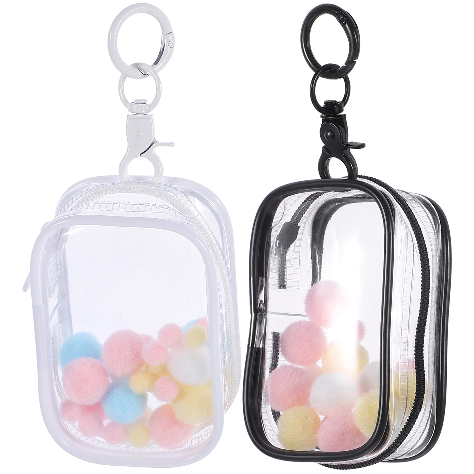 PTOOTP Clear Display Pouch 2 Sets for Mini Figures with Keychain ...
