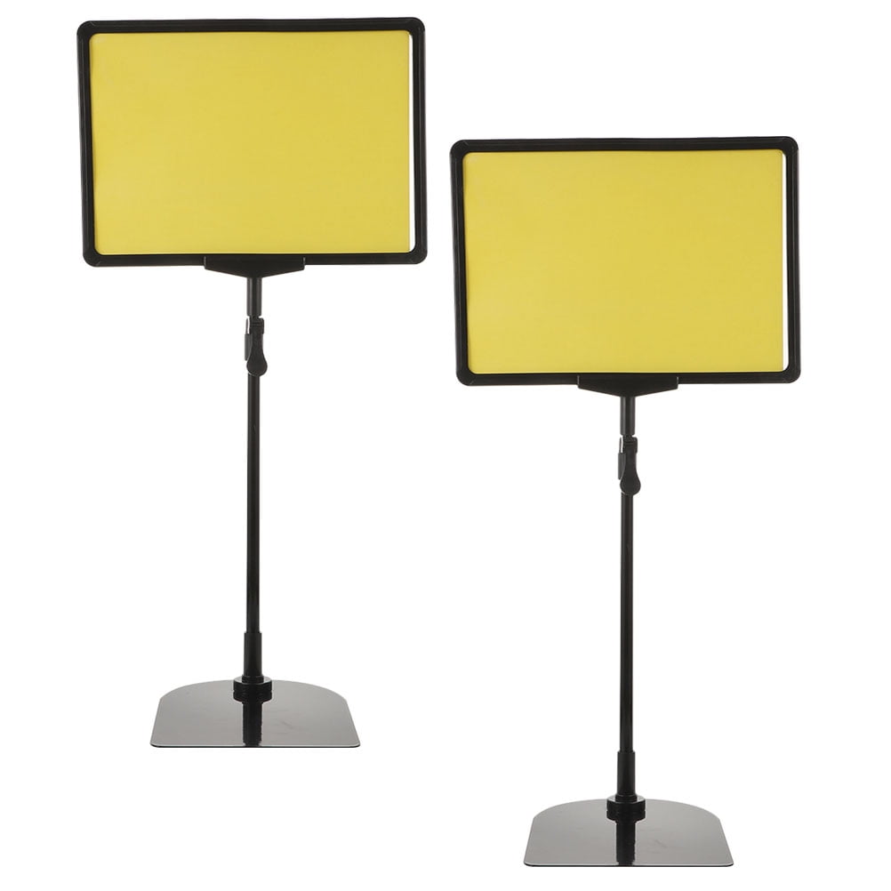 PTOOTP Convenient Sign Stand 2Pcs for Supermarket and Store in Yellow ...