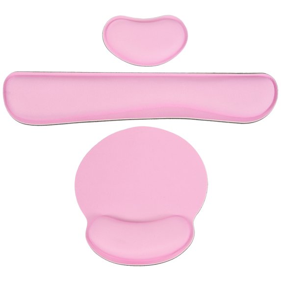 PTOOTP Pink Wrist Rest and Mouse Pad Combo for Office Use 1Set ...
