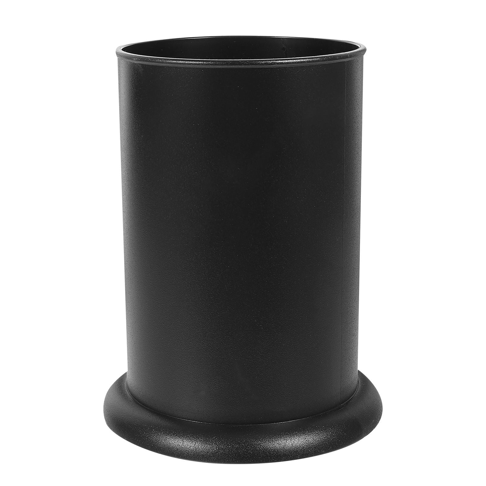 PTOOTP Cylindrical Black Plastic Utensil Container 1Pack for Kitchen ...