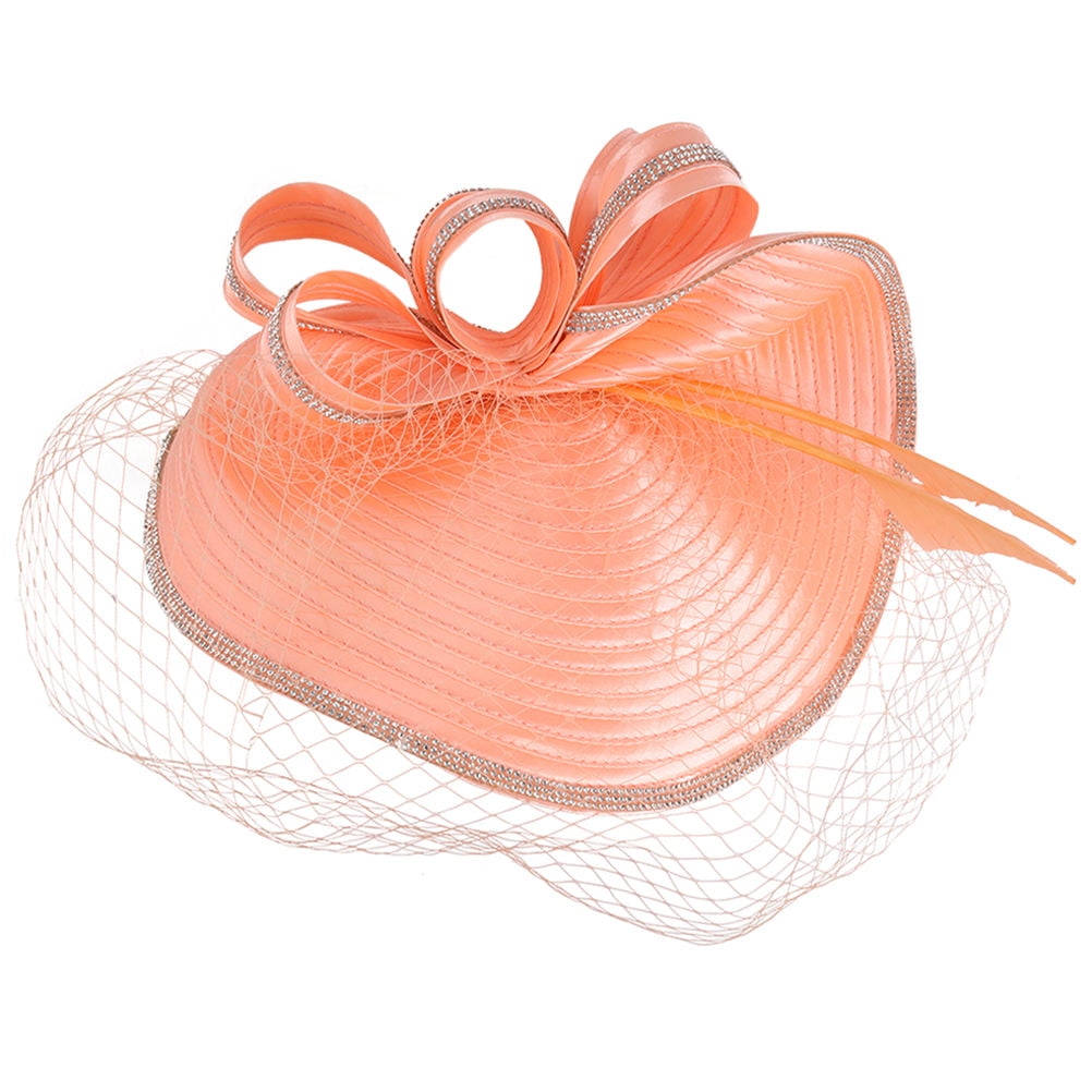 PTOOTP Fascinators For Women Tea Party Fascinator Hat Headband Pink ...