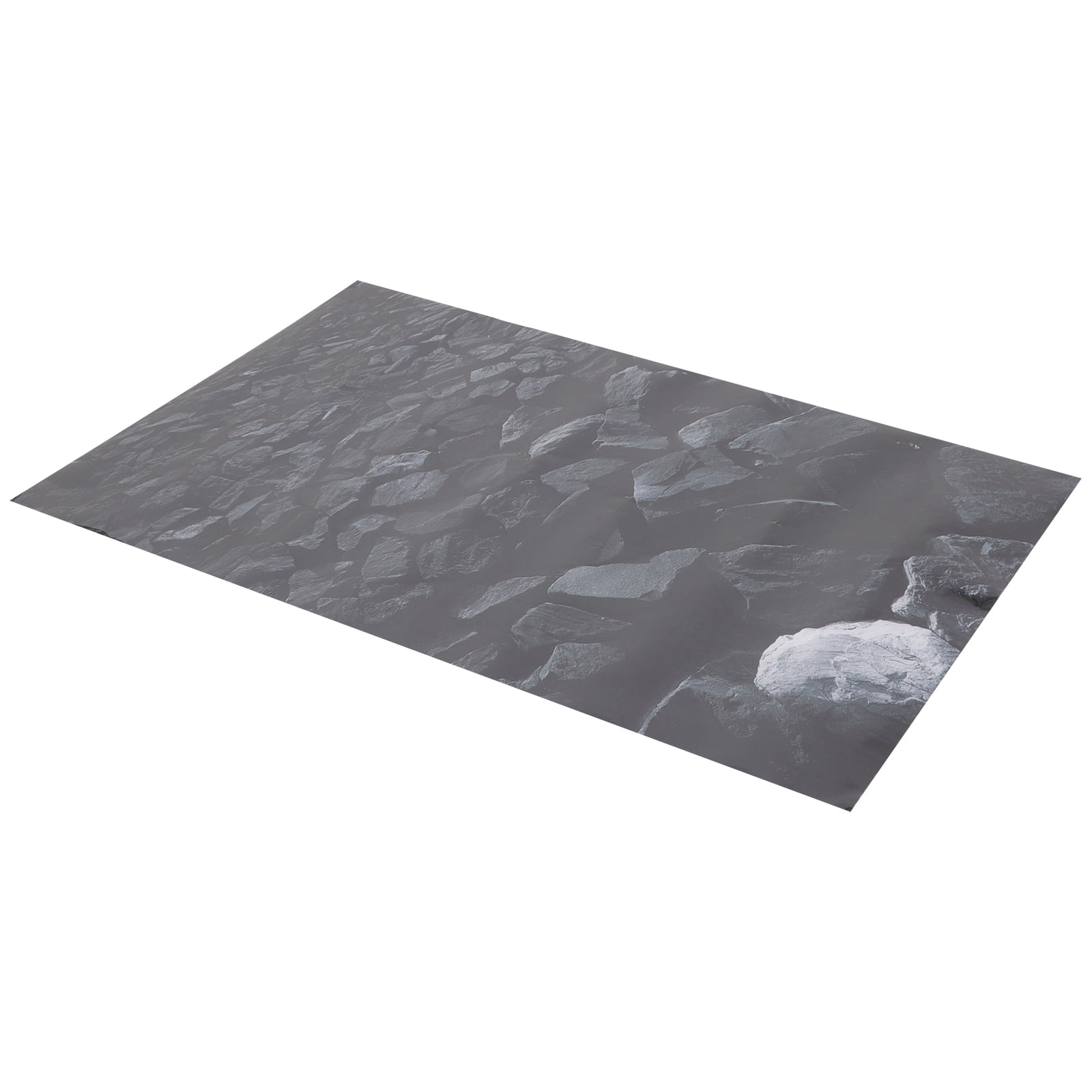 PTOOTP Black PVC Fish Tank Background Decal with Realistic 3D Rock ...