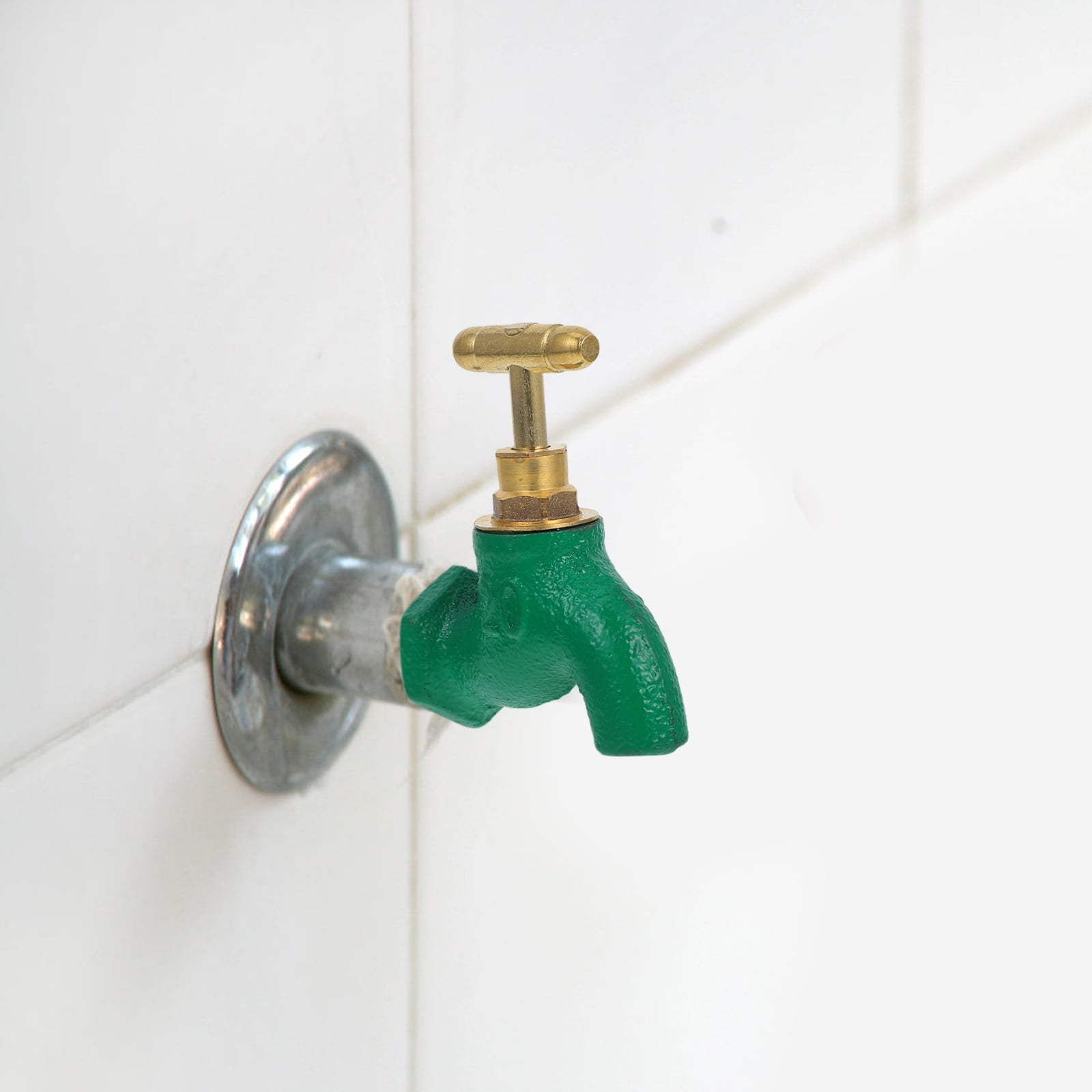 PTOOTP Practical Green Iron Bath Faucet for Home with Fast Operation ...