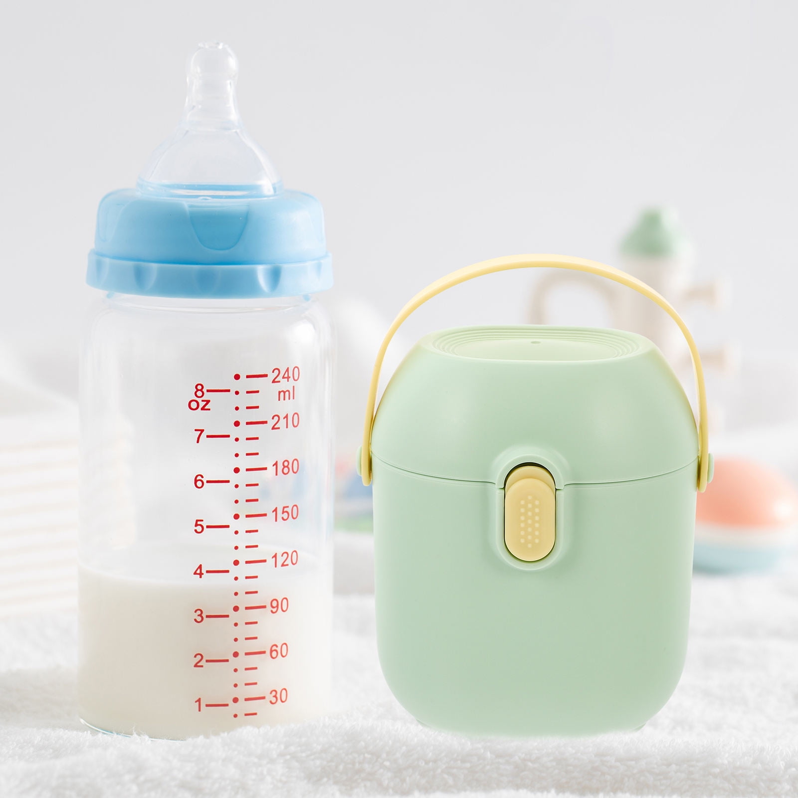 PTOOTP Formula Dispenser 1Pack Portable Milk Powder Box for Infants ...