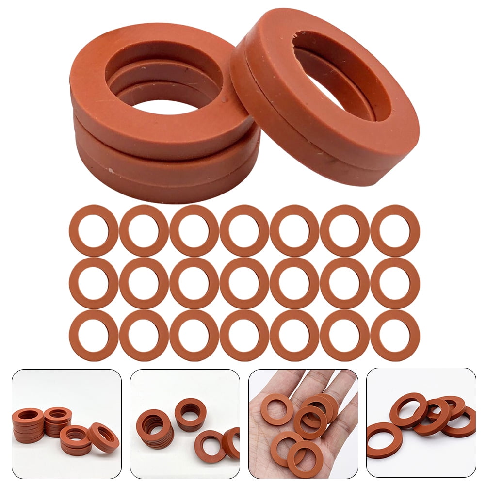 PTOOTP Garden Hose Fittings 50Pcs High Elasticity Chocolate Round ...
