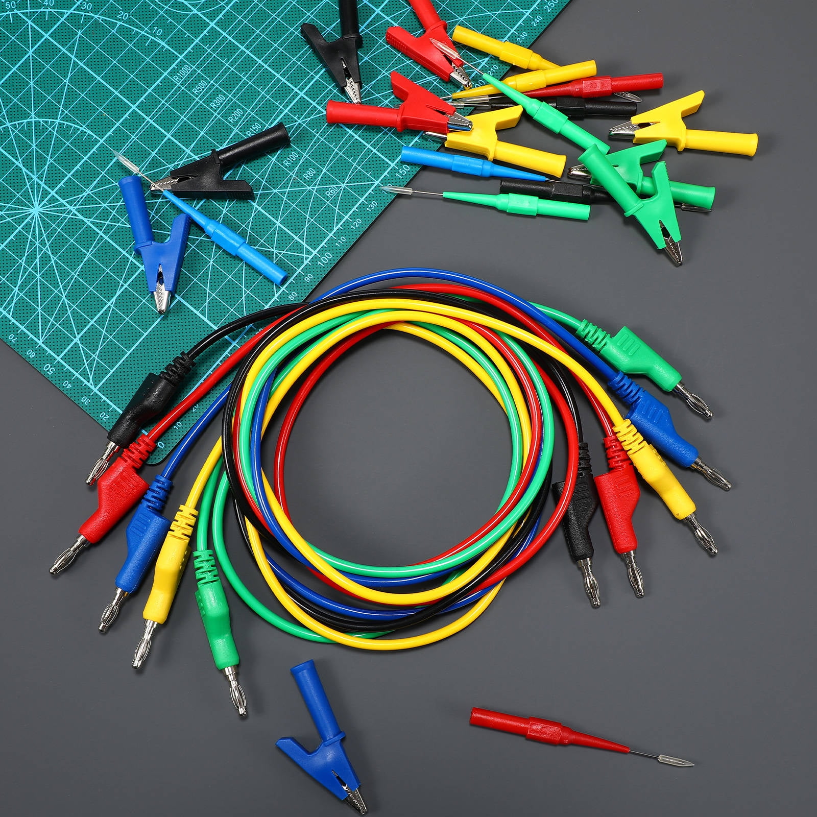 PTOOTP Multimeter Test Lead Kit 1Set Assorted Color Copper PVC Plastic ...
