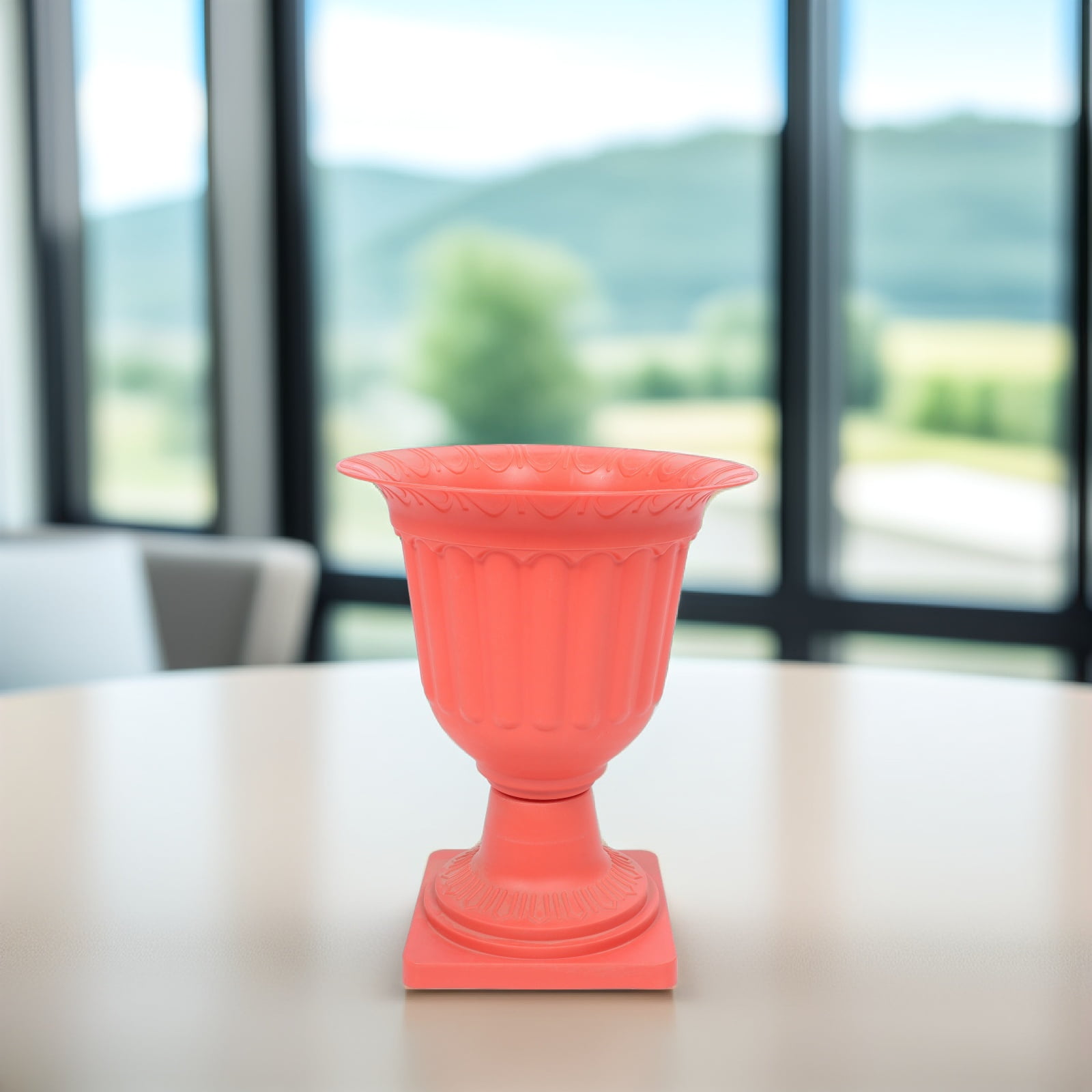 PTOOTP Stylish Red Plastic Flower Pot for Wedding Decoration Indoor ...