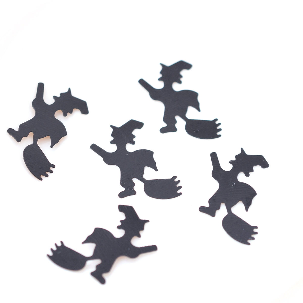 PTOOTP Party Organizers Event Planners Black Witch Cutting Shape Paper Confetti 1.8x0.6x0.02cm 1 ...