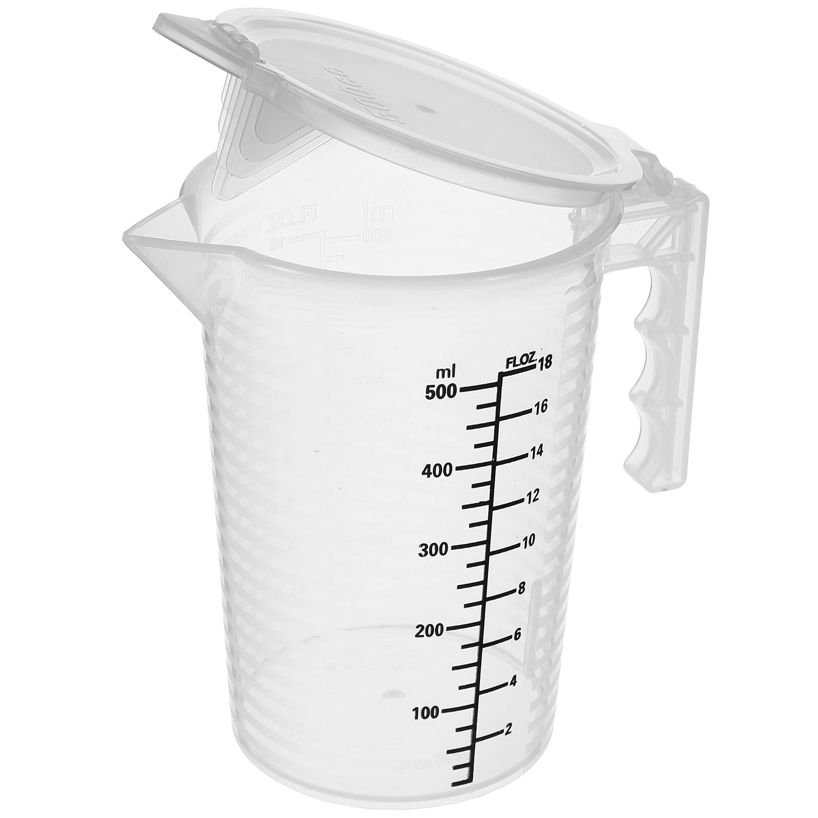 PTOOTP Transparent Plastic Measuring Cup with Insulated Handle for ...