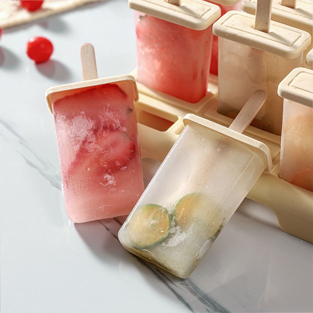 PTOOTP Popsicle Makers Reusable Ice Cream Moulds Split Design For ...