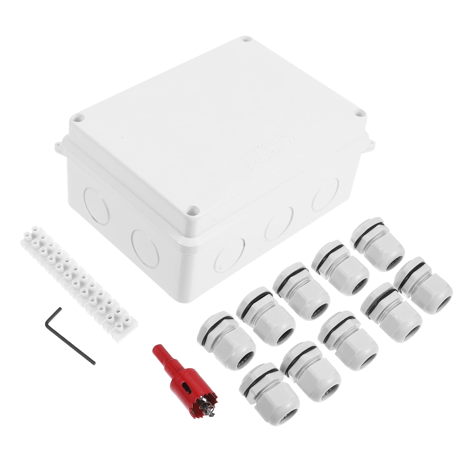PTOOTP 1 Set Waterproof Junction Boxes Cable Organizer Dustproof ABS ...